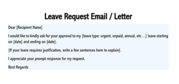 Leave Permission letter: How to Write (Samples)