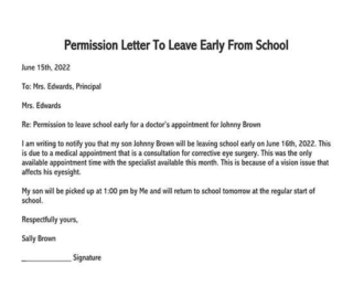 Leave Permission letter: How to Write (Samples)