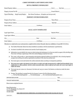 Free Verification of Rent (Landlord) Forms - Word | PDF