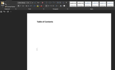 Free Table of Contents Templates (for Microsoft Word)