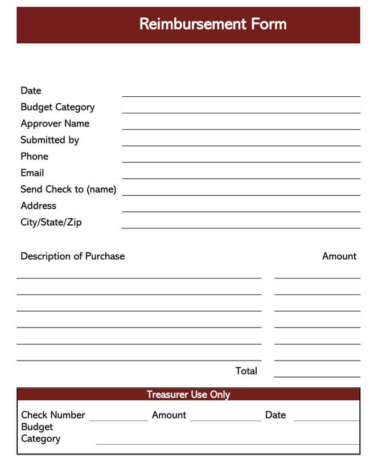 Free Employee Reimbursement Forms - Templates - Word | PDF