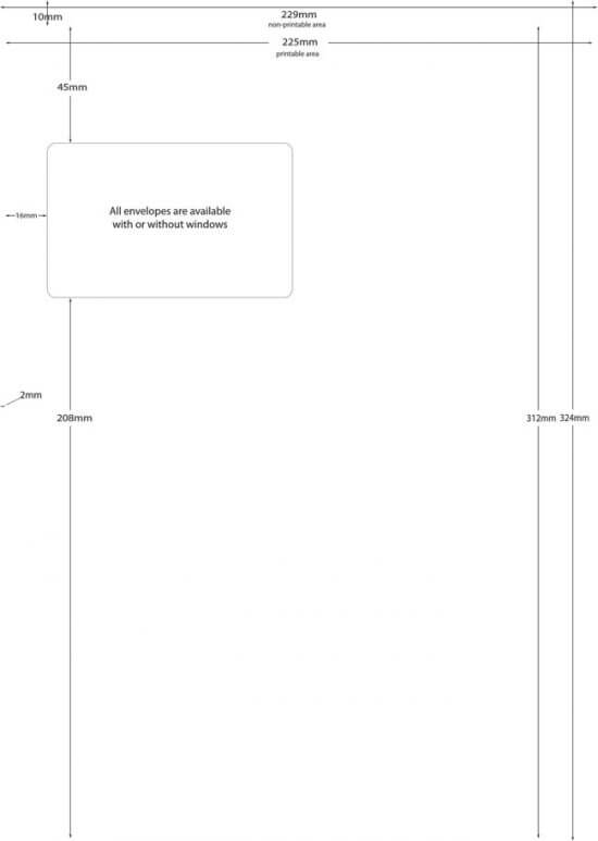 Free Printable Envelope Address Templates in Every Size