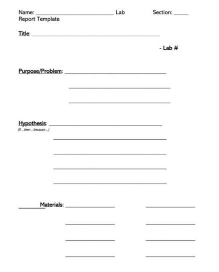 How to Write a Lab Report (20 Free Templates)