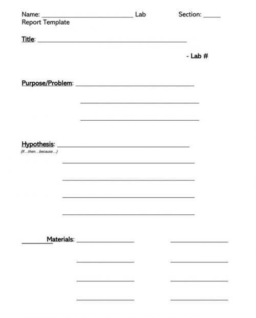 How to Write a Lab Report (20 Free Templates) - Word | PDF