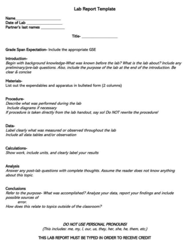 How to Write a Lab Report (20 Free Templates)