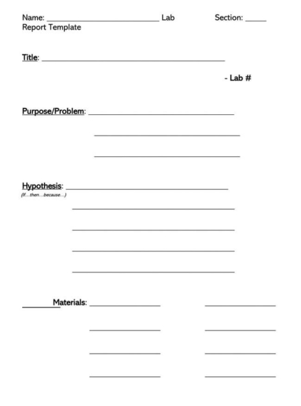 How to Write a Lab Report (20 Free Templates)