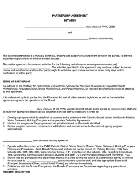23 Free Partnership Agreement Templates (Examples) - PDF