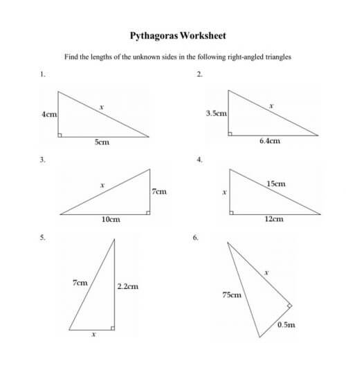 32 FREE Pythagorean Theorem Worksheets