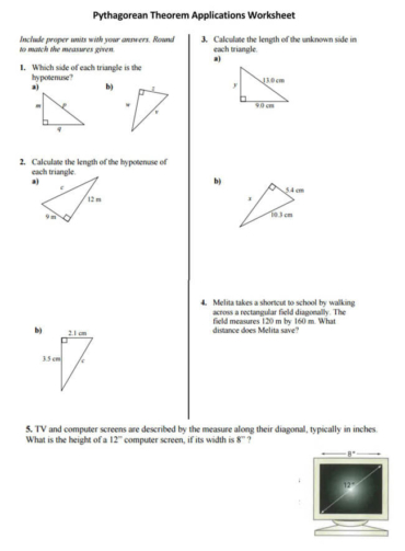 32 FREE Pythagorean Theorem Worksheets