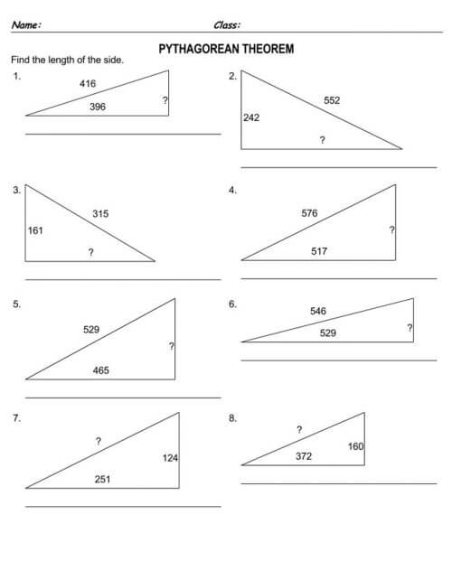 32 FREE Pythagorean Theorem Worksheets