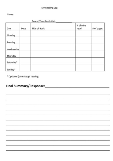 How to Make a Reading Log (32 Free Templates & Ideas)
