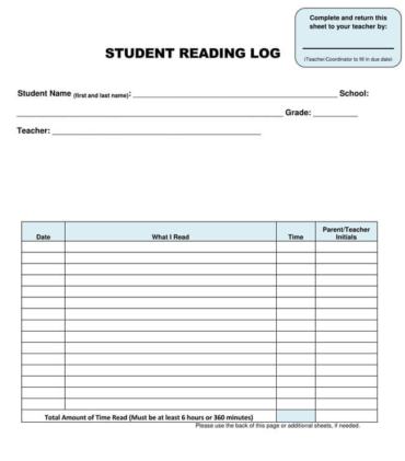 How to Make a Reading Log (32 Free Templates & Ideas)