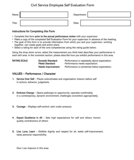 How to Write a Self-Evaluation (with 21 Free Templates)