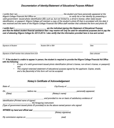 Free Affidavit of Identity Forms & Templates (Word | PDF)