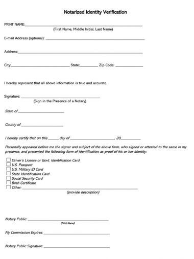 Free Affidavit of Identity Forms & Templates (Word | PDF)