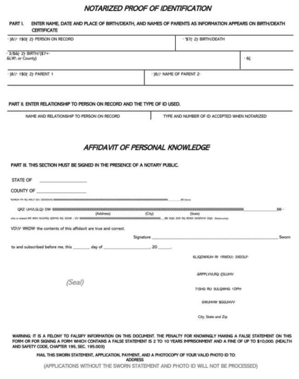 Free Affidavit of Identity Forms & Templates (Word | PDF)
