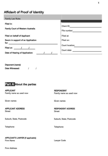 Free Affidavit of Identity Forms & Templates (Word | PDF)