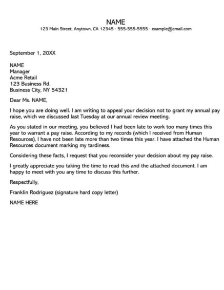 How to Write (Format) an Appeal Letter - Templates