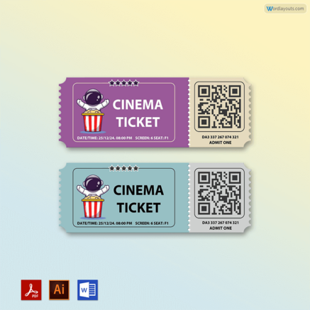 54 FREE Event Ticket Templates – Word, Illustrator