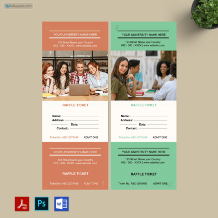 22 Free Raffle and Movie Ticket Templates (Word - PDF)