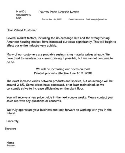 How To Write A Price Increase Letter (Samples)