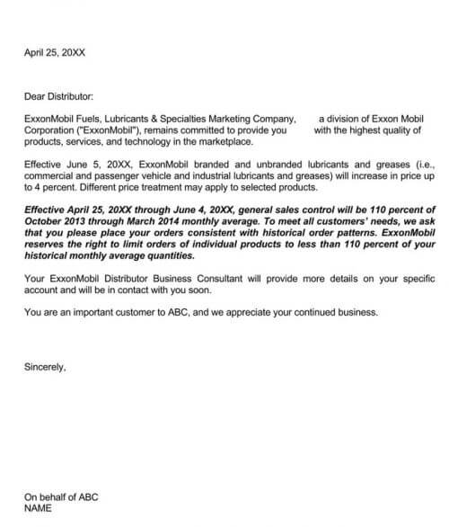 How To Write A Price Increase Letter (Samples)