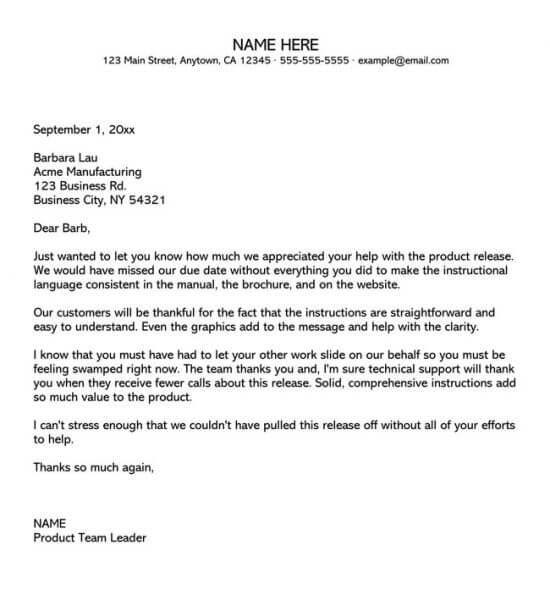 Employee Recognition Letter (15+ Sample Letters & Examples)