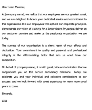 Employee Recognition Letter (15+ Examples)