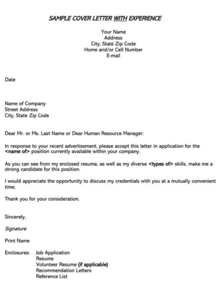 20 Sample Recommendation Letters From Manager