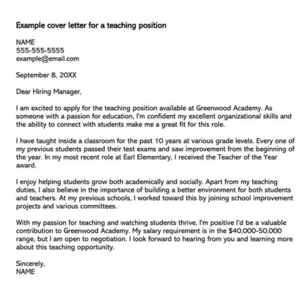 Including Salary Requirements in a Cover Letter (Examples)