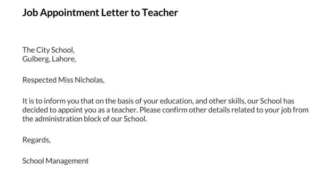 22+ Teacher Appointment Letter Samples (Word, PDF)