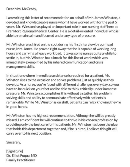 How to Write a Nursing Reference Letter (Free Templates)