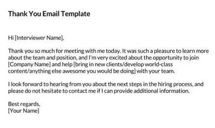 Thank You Email After Phone Interview (28 Best Examples)