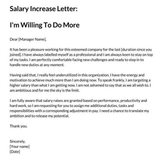 32 Salary Increase Letter Samples | How to Ask for Pay Rise?
