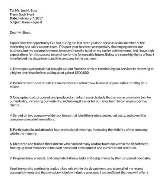 32 Salary Increase Letter Samples | How to Ask for Pay Rise?