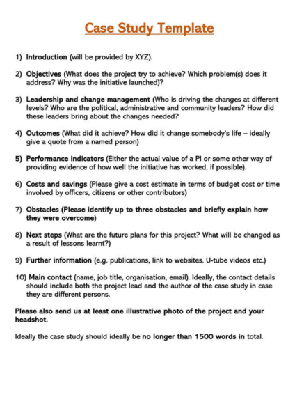 Case Study: How to Write (24 Free Templates)