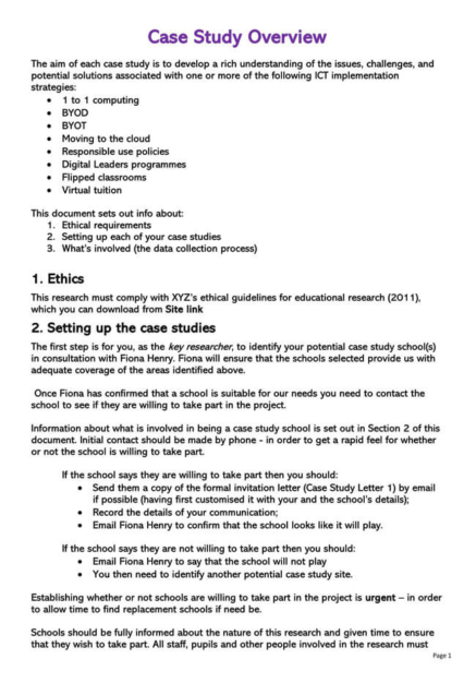 Case Study: How to Write (24 Free Templates)