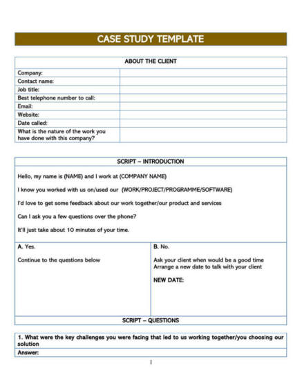 Case Study: How to Write (24 Free Templates)