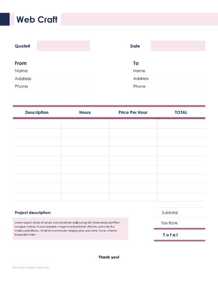 50+ Free Quote Templates (Word, Excel, PDF)