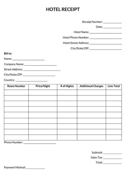 30 Free Payment Receipt Templates (Word | Excel)