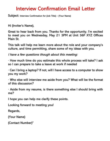 How to Accept an Interview Invitation (Sample Emails)