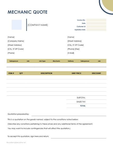 50+ Free Quote Templates (Word, Excel, PDF)