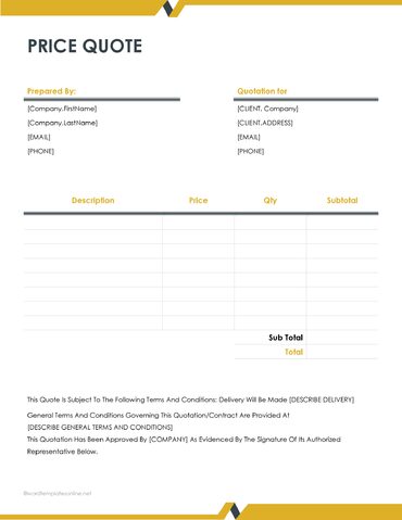 50+ Free Quote Templates (Word, Excel, PDF)