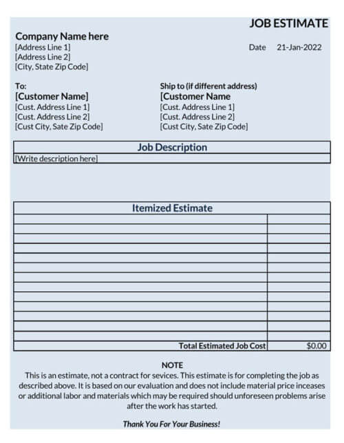 50+ Free Quote Templates (Word, Excel, PDF)