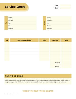 50+ Free Quote Templates (Word, Excel, PDF)
