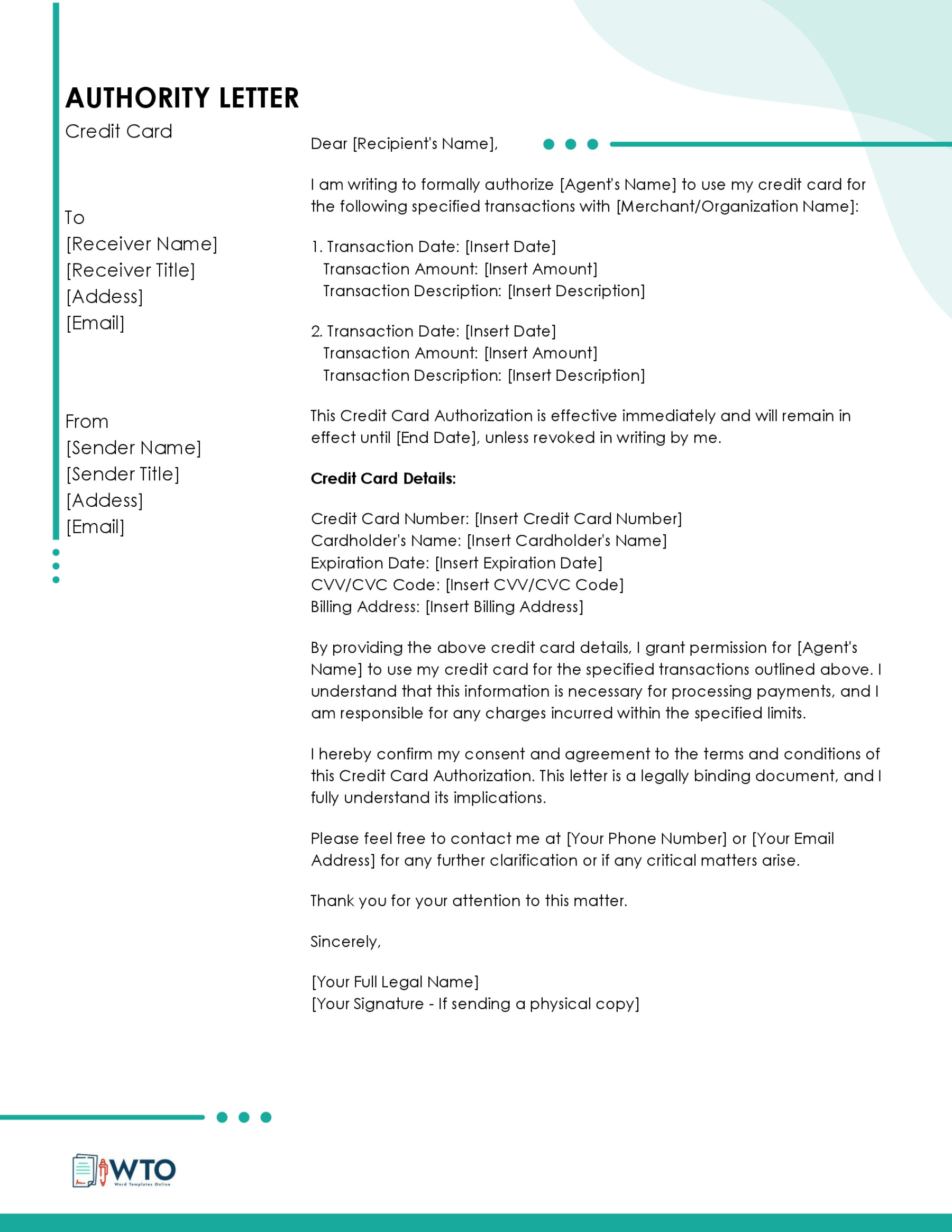 52 Best Authorization Letter Samples (Free Templates)