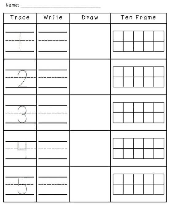 36 Free Printable Ten Frame Templates | Word - PDF