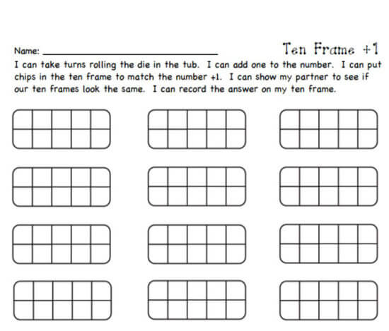 36 Free Printable Ten Frame Templates | Word - PDF