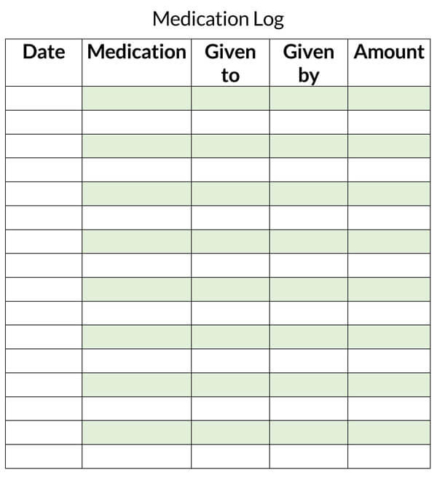 25 Free Medication List Templates For Patients & Caregivers
