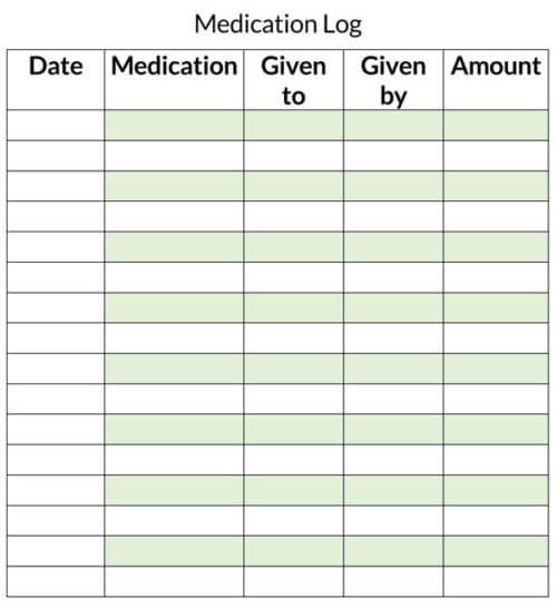 25 Free Medication List Templates For Patients & Caregivers